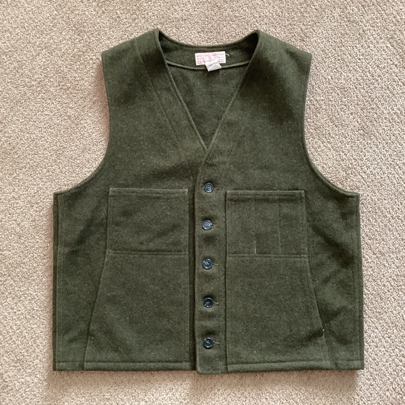 Filson | Jackets & Coats | Filson Mackinaw Green Wool Vest | Poshmark